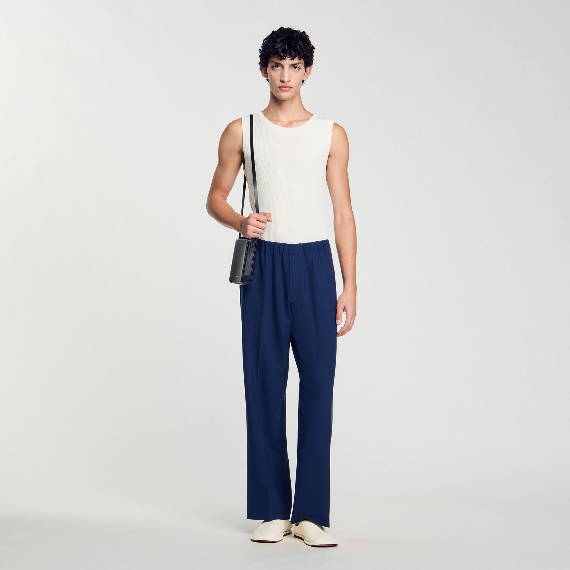 Buy Wide-Leg Trousers for Men Online - Sandro Qatar